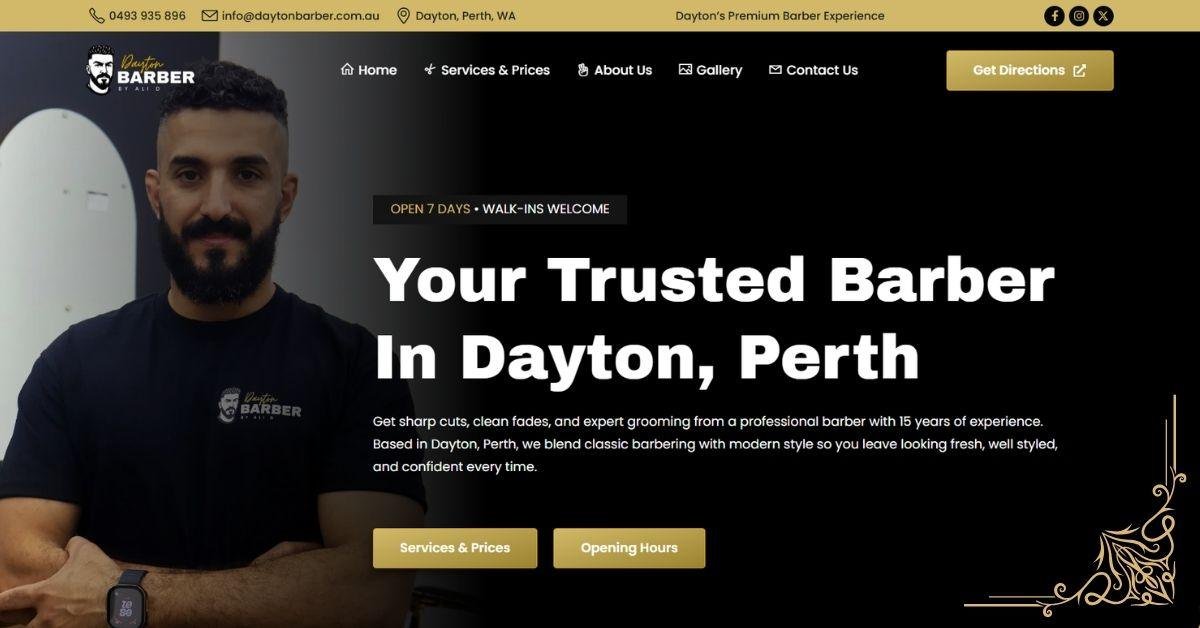 Dayton Barber | Barber Shop in Dayton Perth